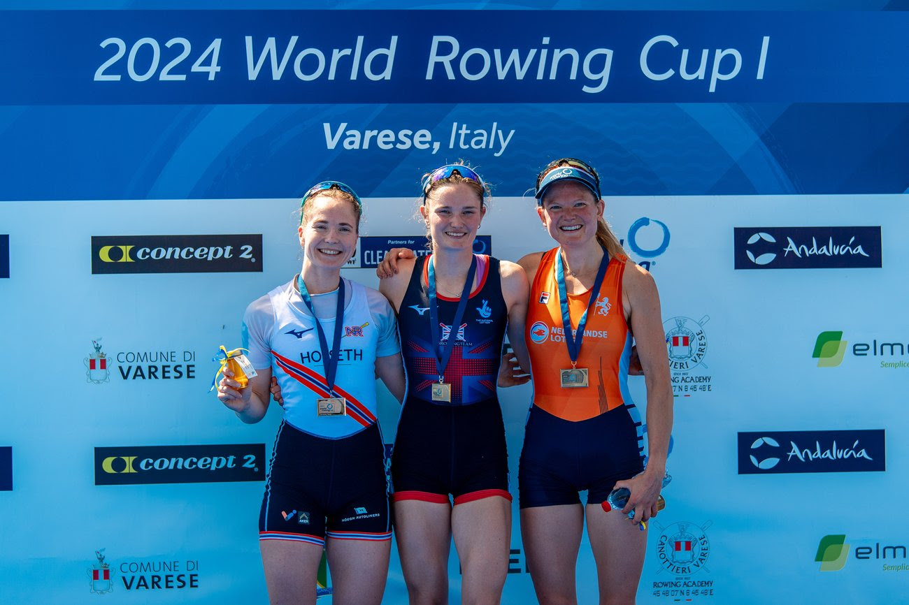 Rowing News | First medals awarded on day 2 of 2024 World Rowing Cup I