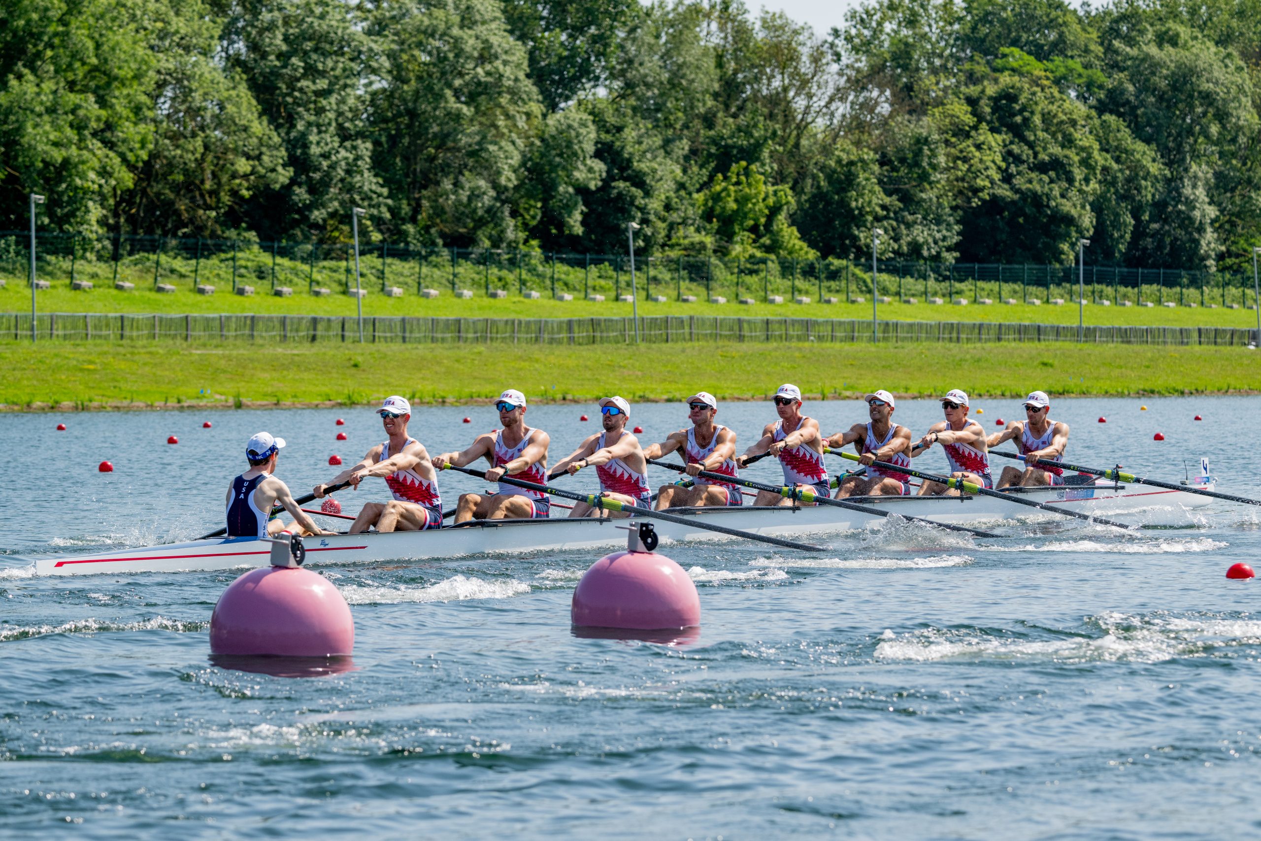 Rowing News | U.S. Olympic Men's Eight Looks Great in Heat Win